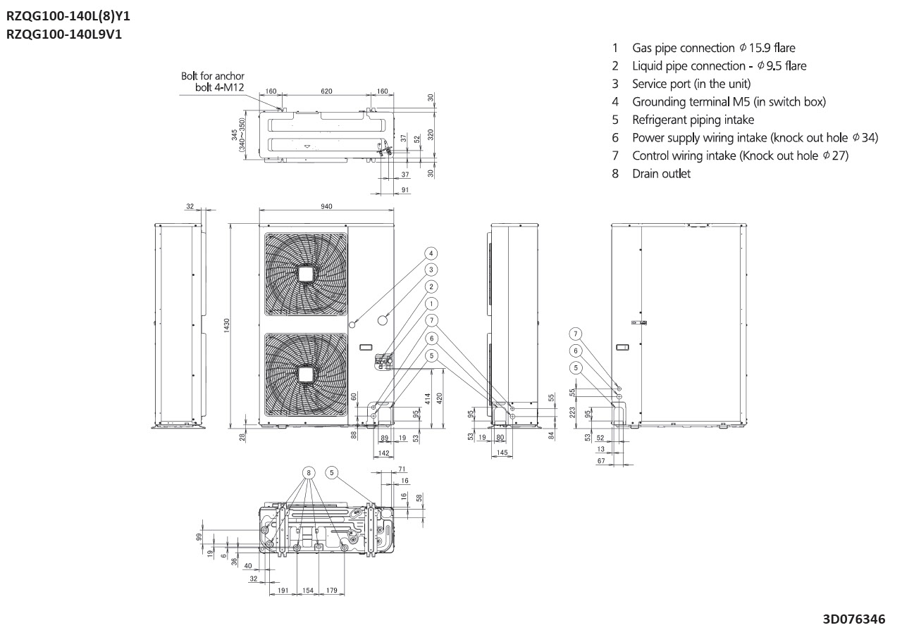 RZQG-L(8)Y1 | Daikin