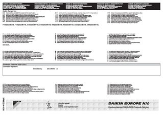 FTXQ-A / RXQ-A | Daikin