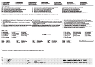 FTXQ-A / RXQ-A | Daikin